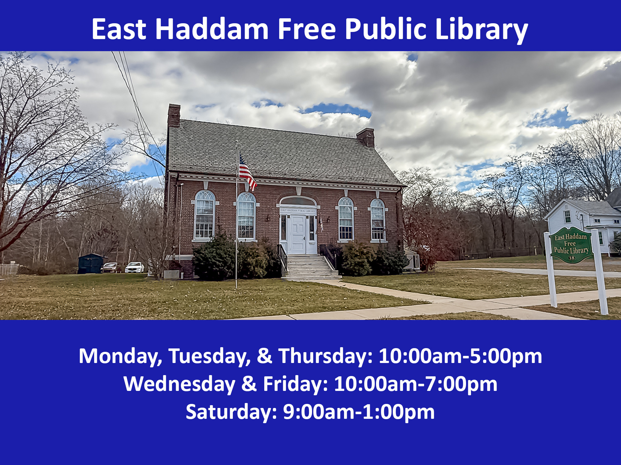 Discover the East Haddam Library for Adults